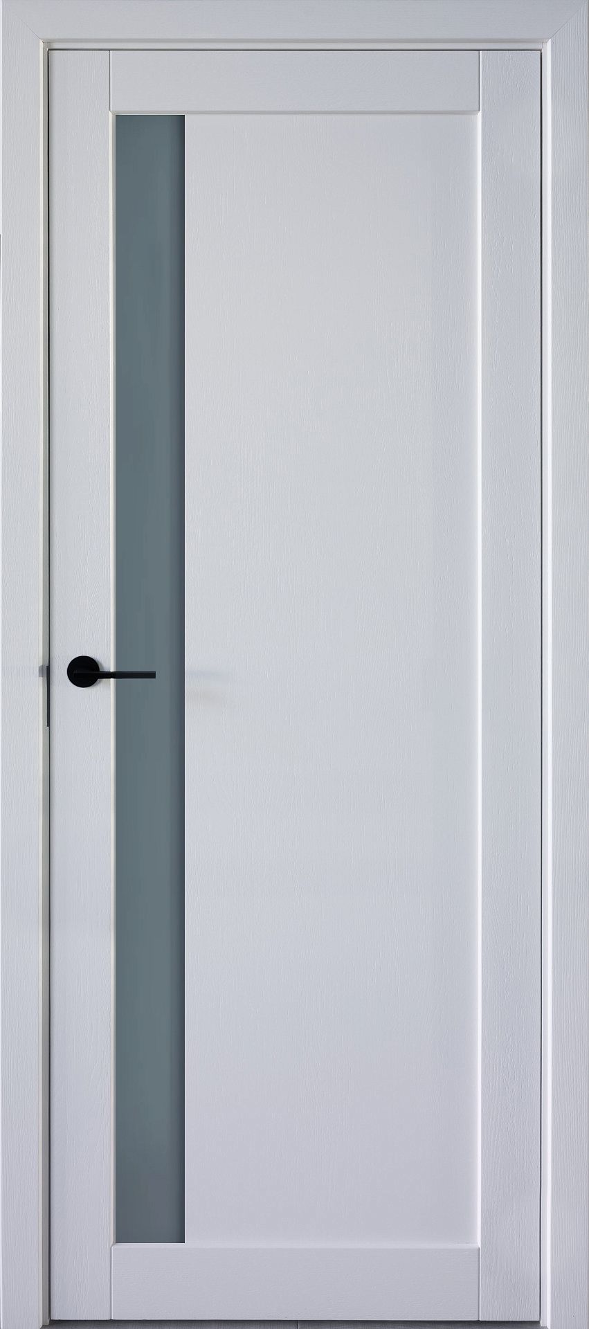 Internal 100% Solid Oak One Panel Door with vertical side glass in ...