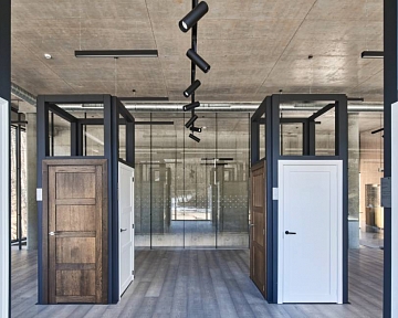 Modern Concrete, cross-brushed oak wood flooring | Ecohardwood